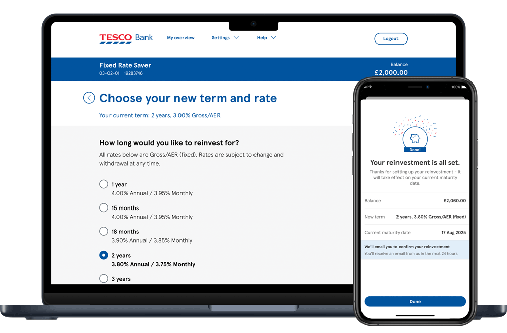 Reinvest Your Fixed Rate Savings - Tesco Bank